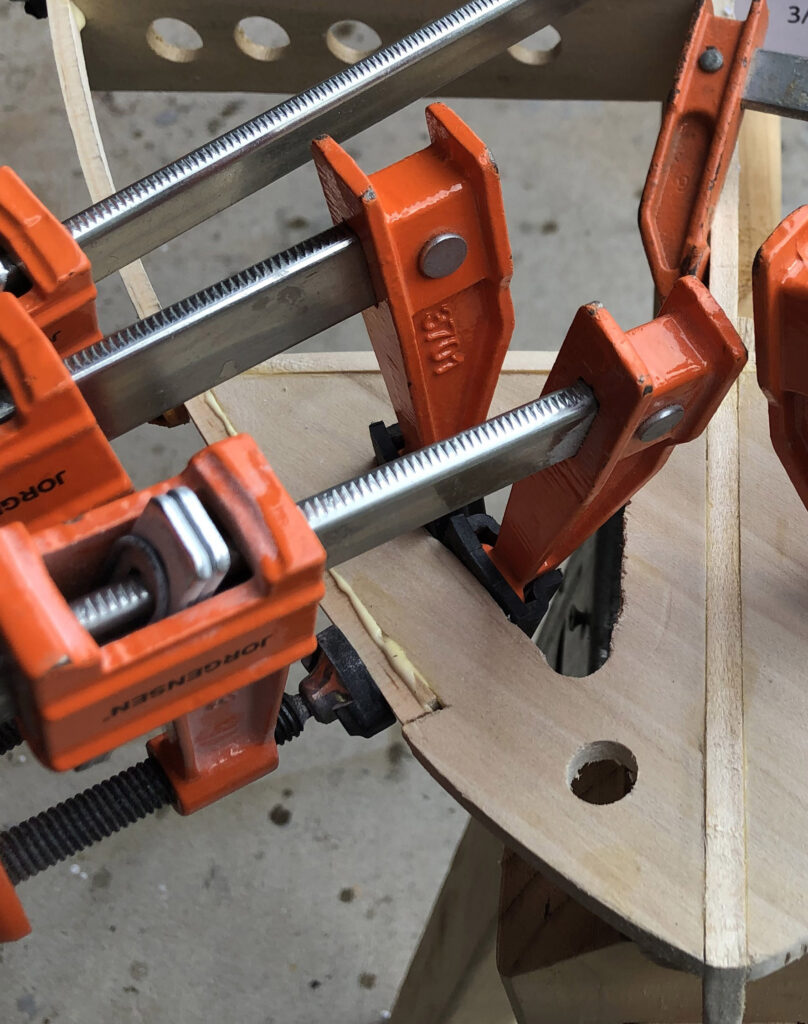 Blocks essential to bond nose, tail plates to stringer | Seawood Longboards